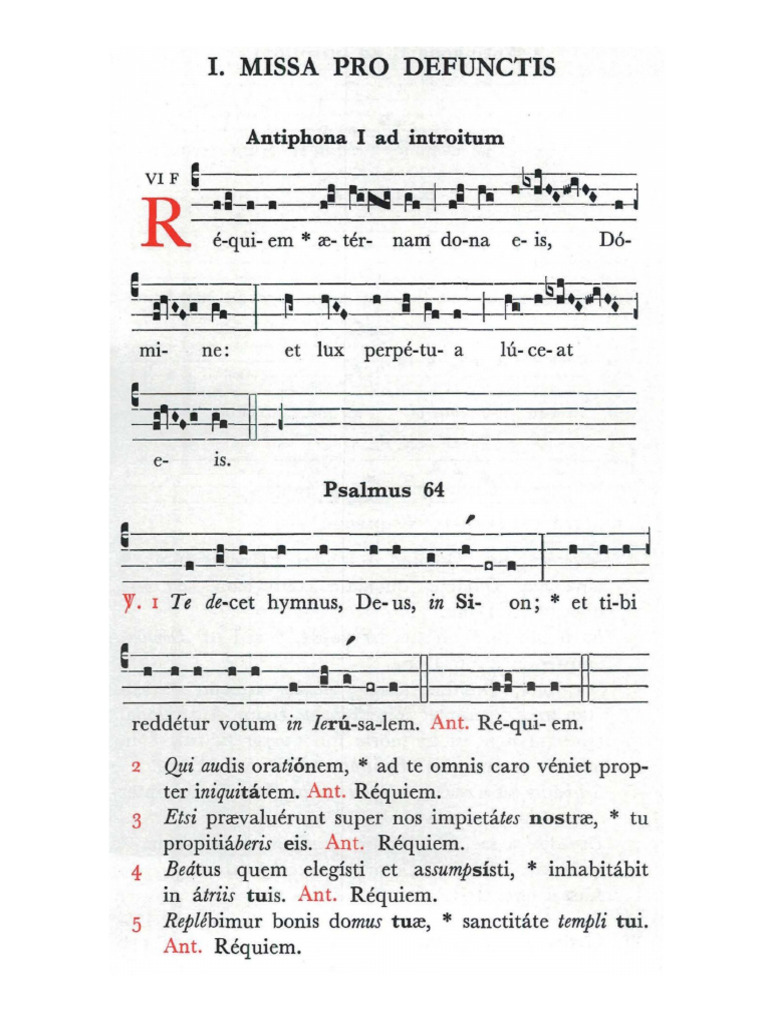 Missa Pro Defunctis | PDF