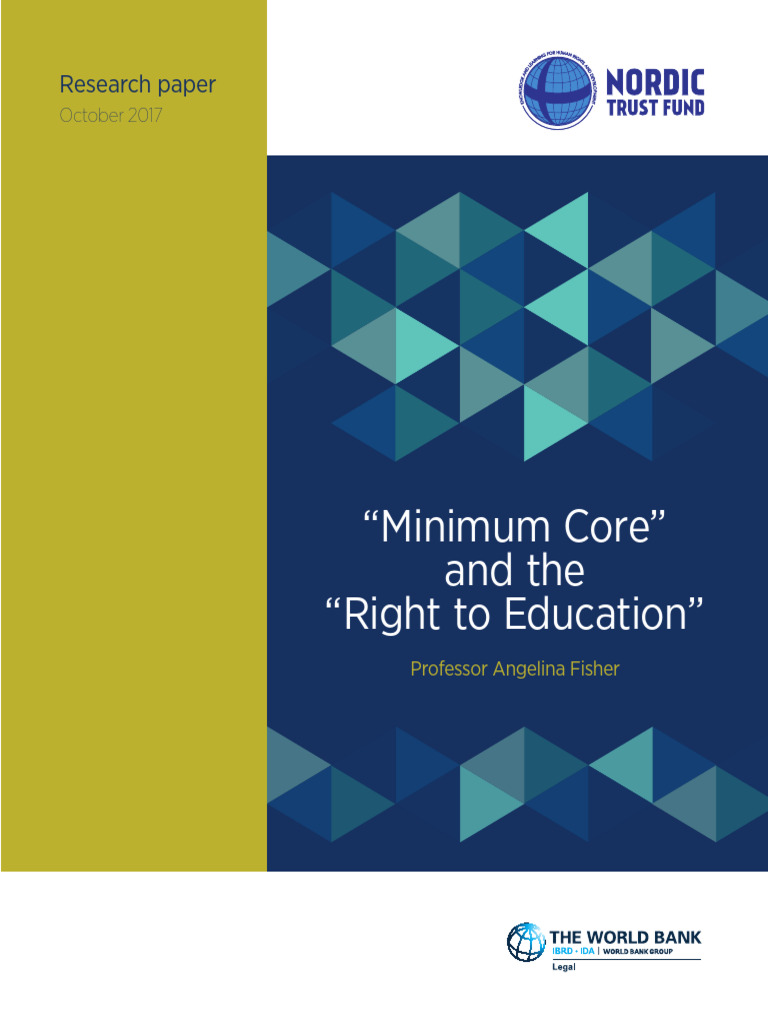 Angelina-FISHER-Minimum Core and The Right To Education | PDF
