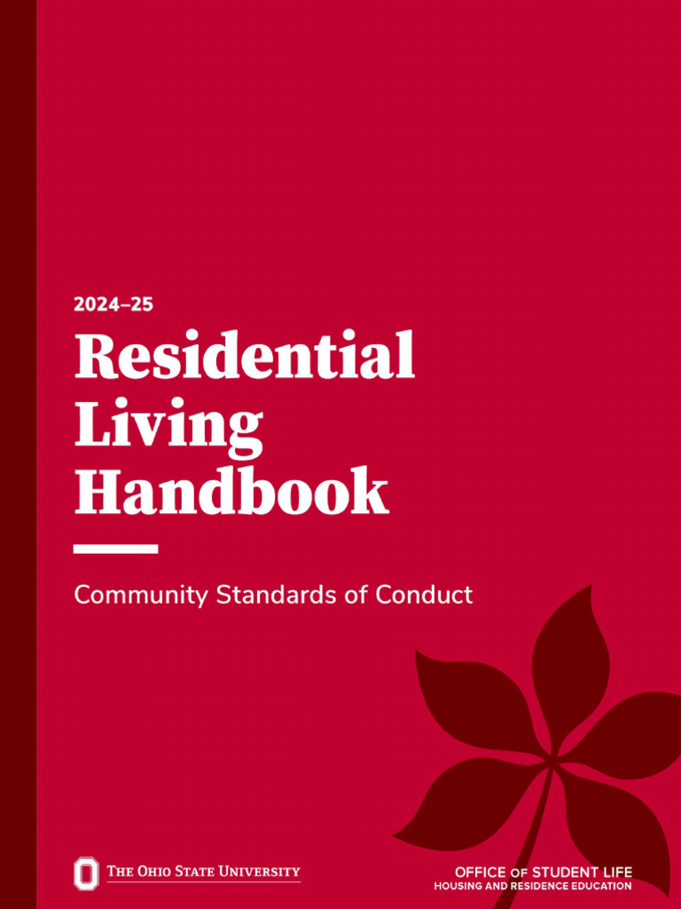 2024 2025 Residential Living Handbook OSU | PDF | Insurance | Home ...