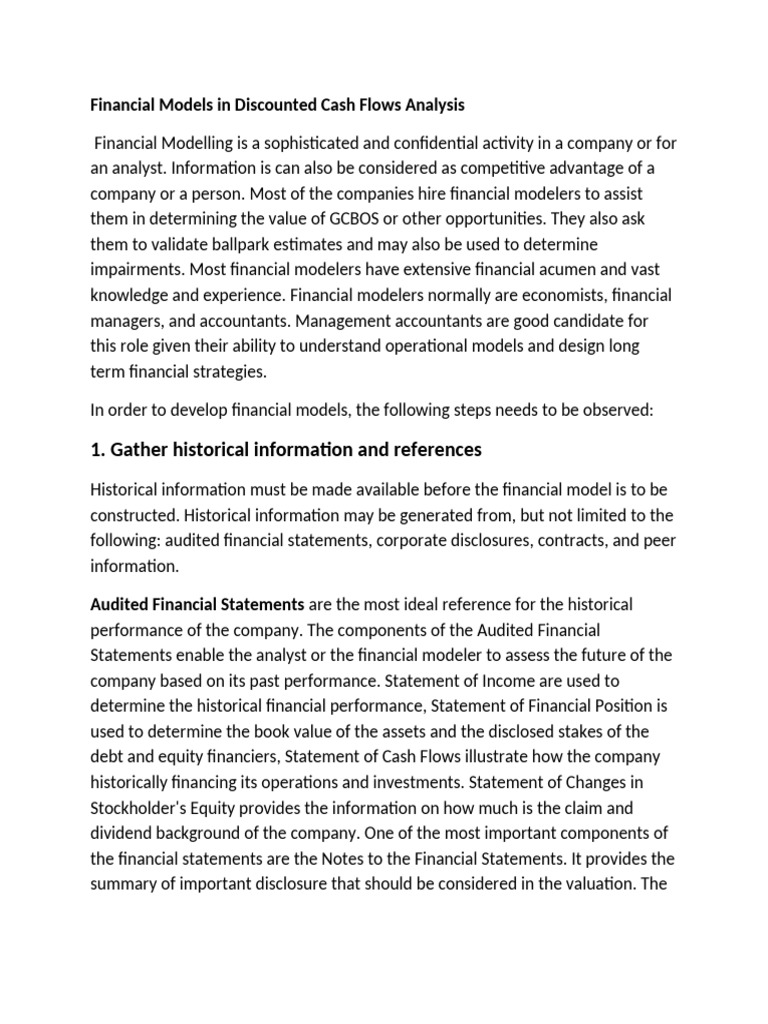 Financial Model | PDF | Consumer Price Index | Inflation