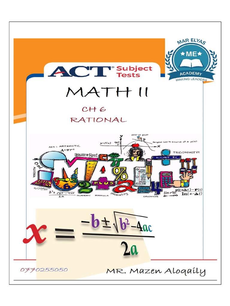 CH 6 Rational | PDF | Asymptote | Graph Theory