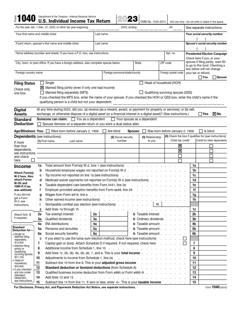TurboTax 2023: Form 1040 Overview | PDF | Irs Tax Forms | Tax Deduction