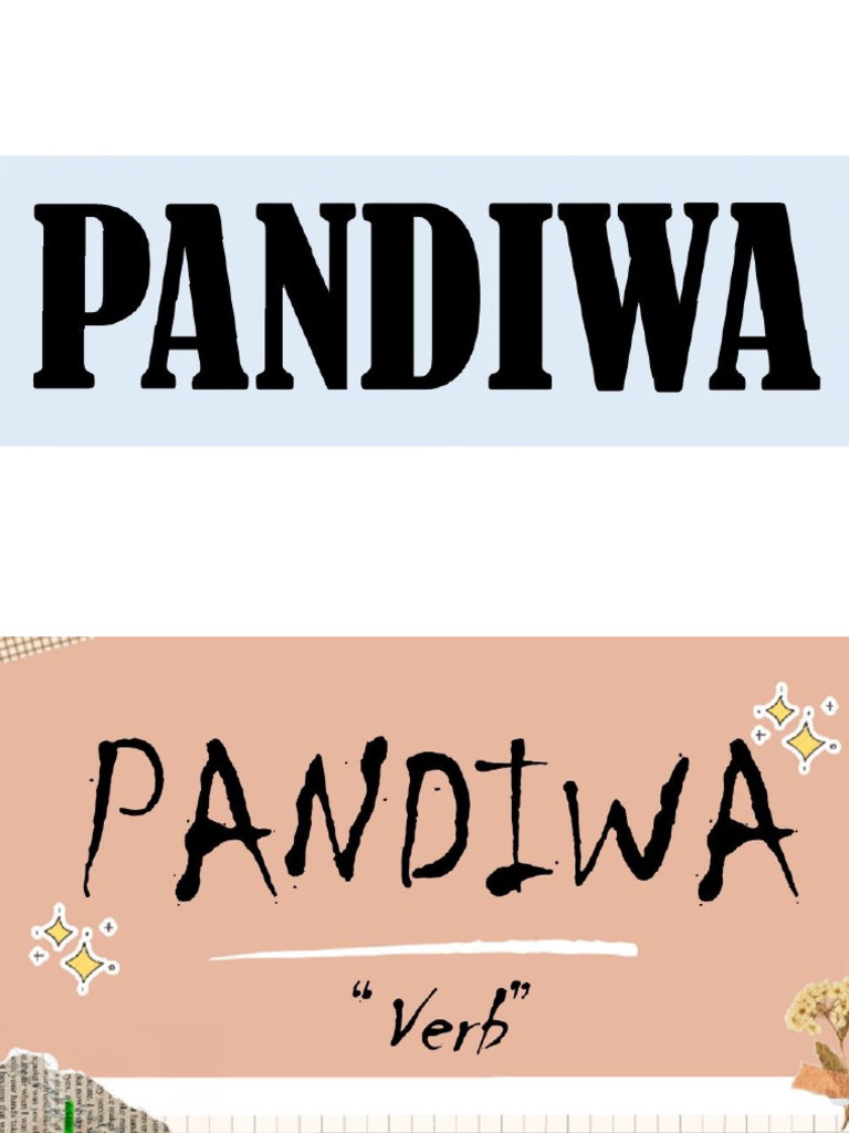 Pandiwa Filipino | PDF