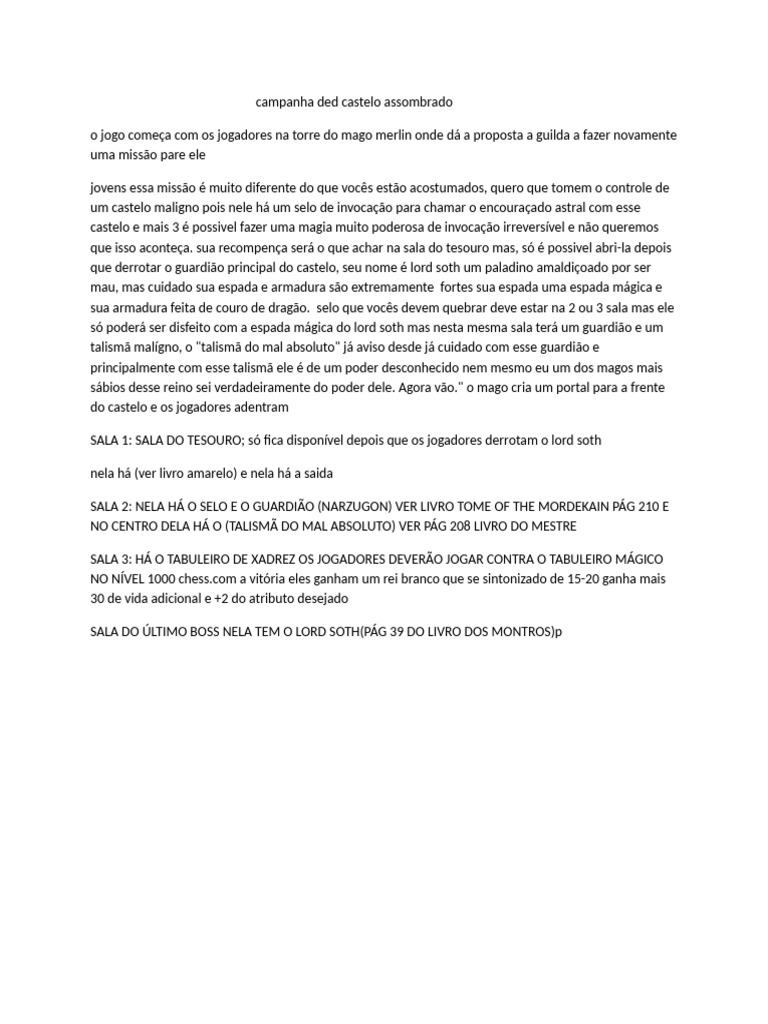Campanha Lord Soth Ded | PDF
