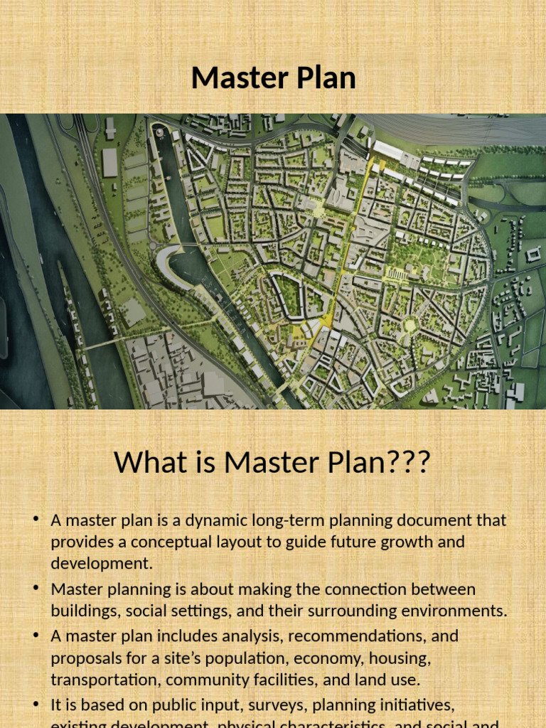 Master Plan | PDF