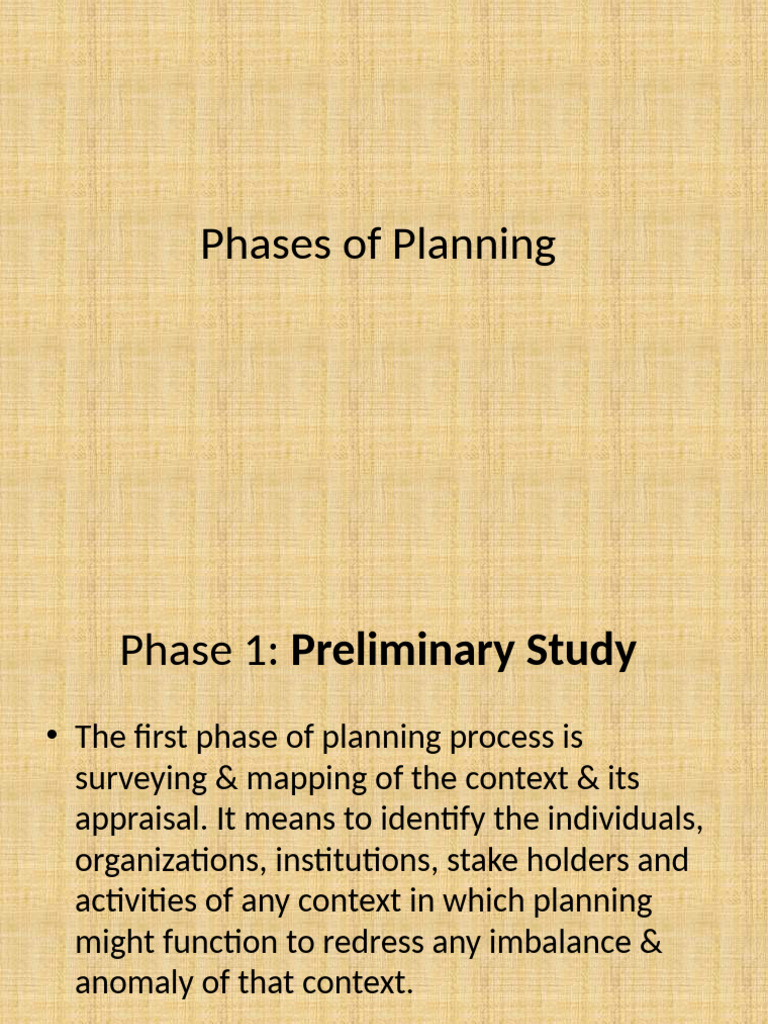 Phases of Planning | PDF | Policy | Economies