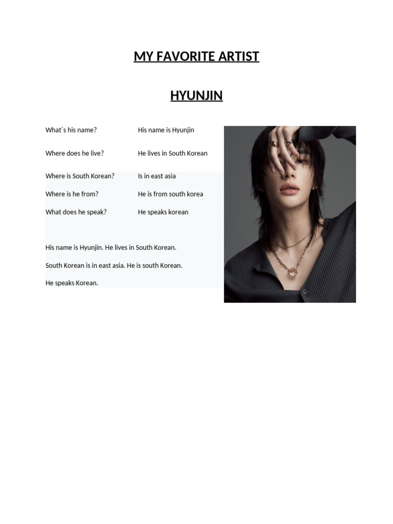 Favorite Asian Artists Overview | PDF