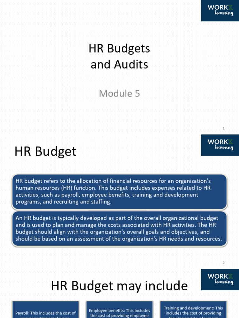 Understanding HR Budgets and Audits | PDF | Human Resources | Audit