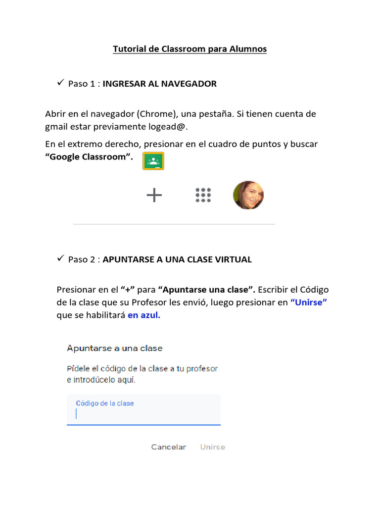 Alumno Tutorial Classroom | PDF Alumno Tutorial Classroom | PDF