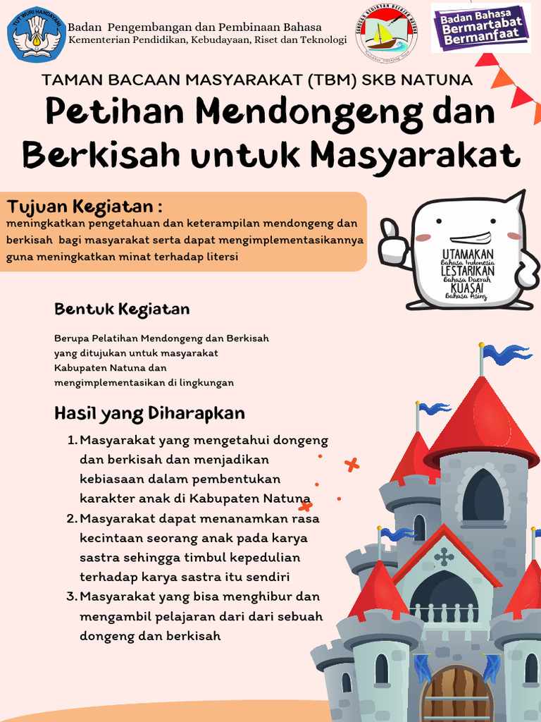 Krem Ilustrasi Lomba Mendongeng Poster | PDF