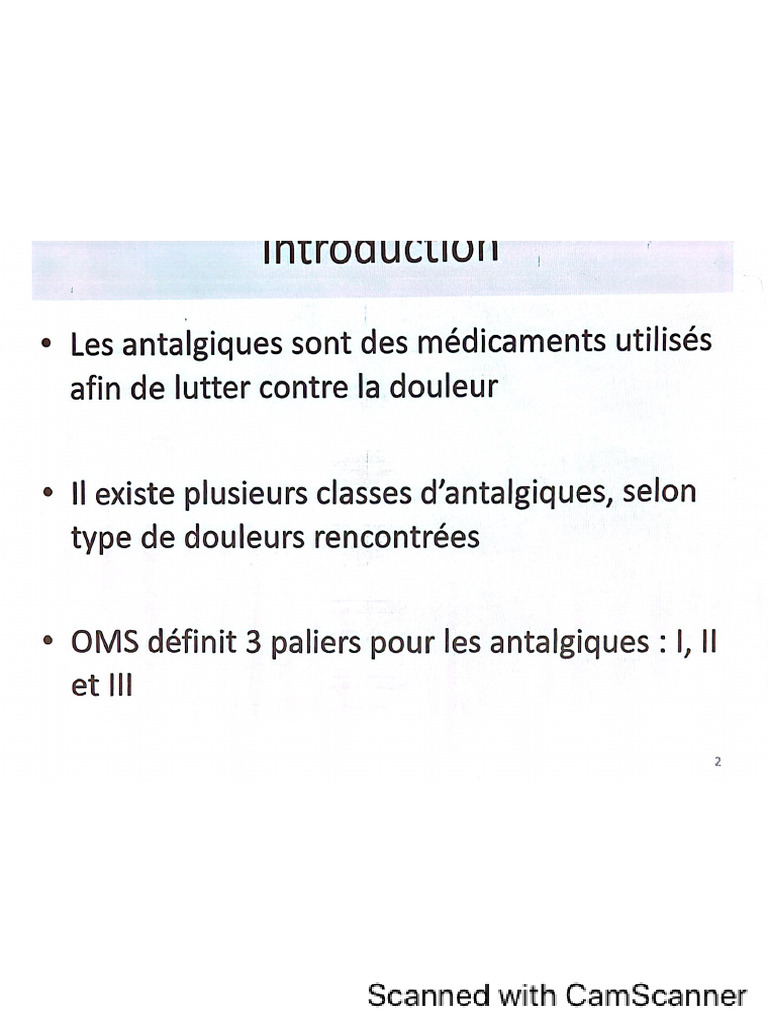 Antalgiques | PDF