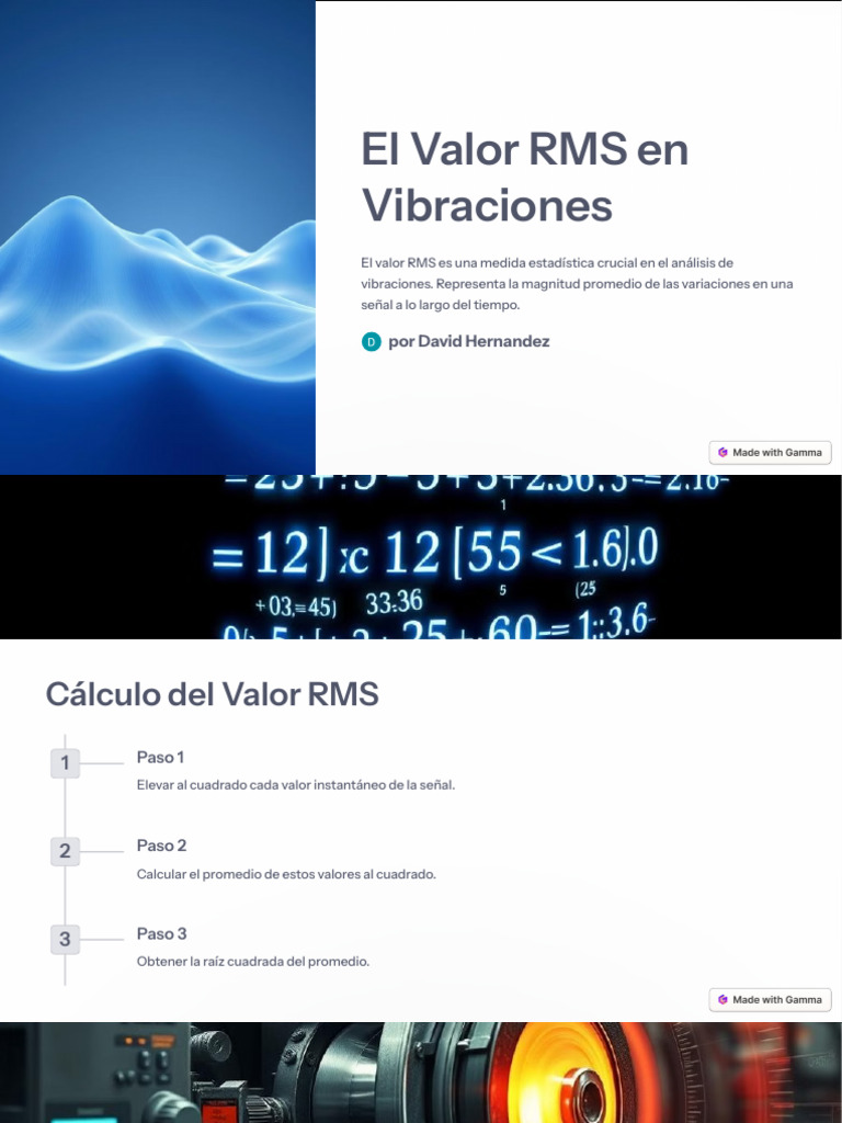 El Valor RMS en Vibraciones | PDF | Diagnostico medico | Media cuadrática