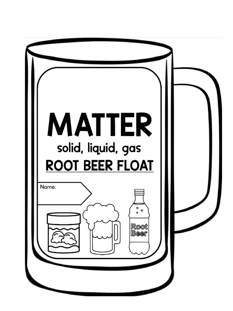 Root Beer Float 3 States of Matter Mug Packet | PDF