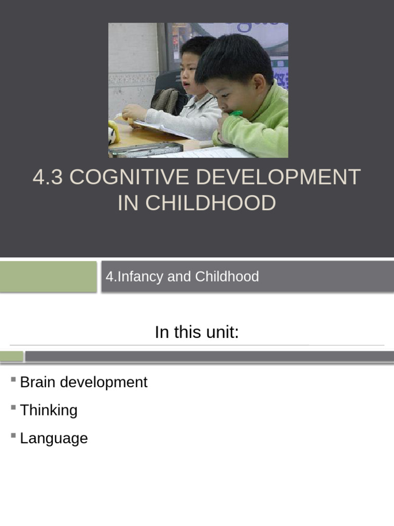 Cognitive Development in Childhood | PDF
