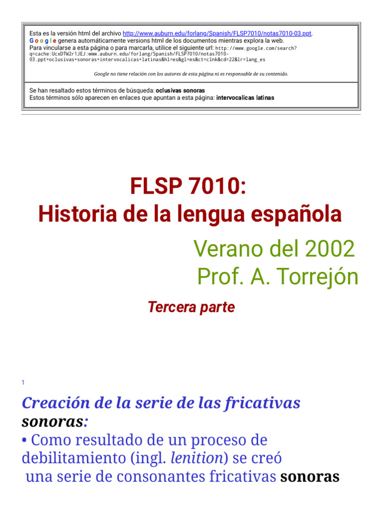 Historia de La Lengua Española | PDF | Lengua española | latín