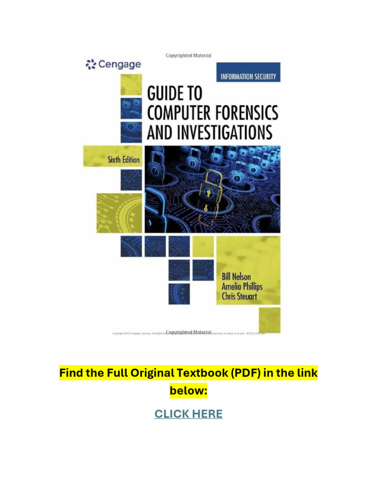 Guide To Computer Forensics and Investigations 6th Edition Textbook | PDF | Computer Forensics ...