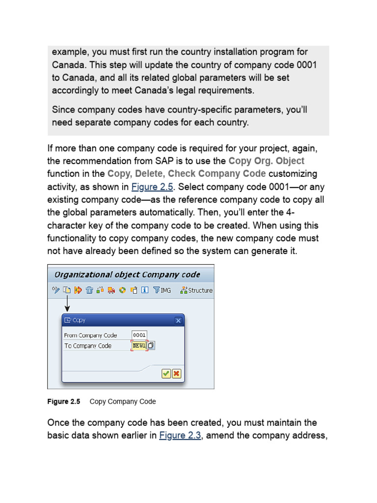 Setting Up Company Codes in Canada | PDF