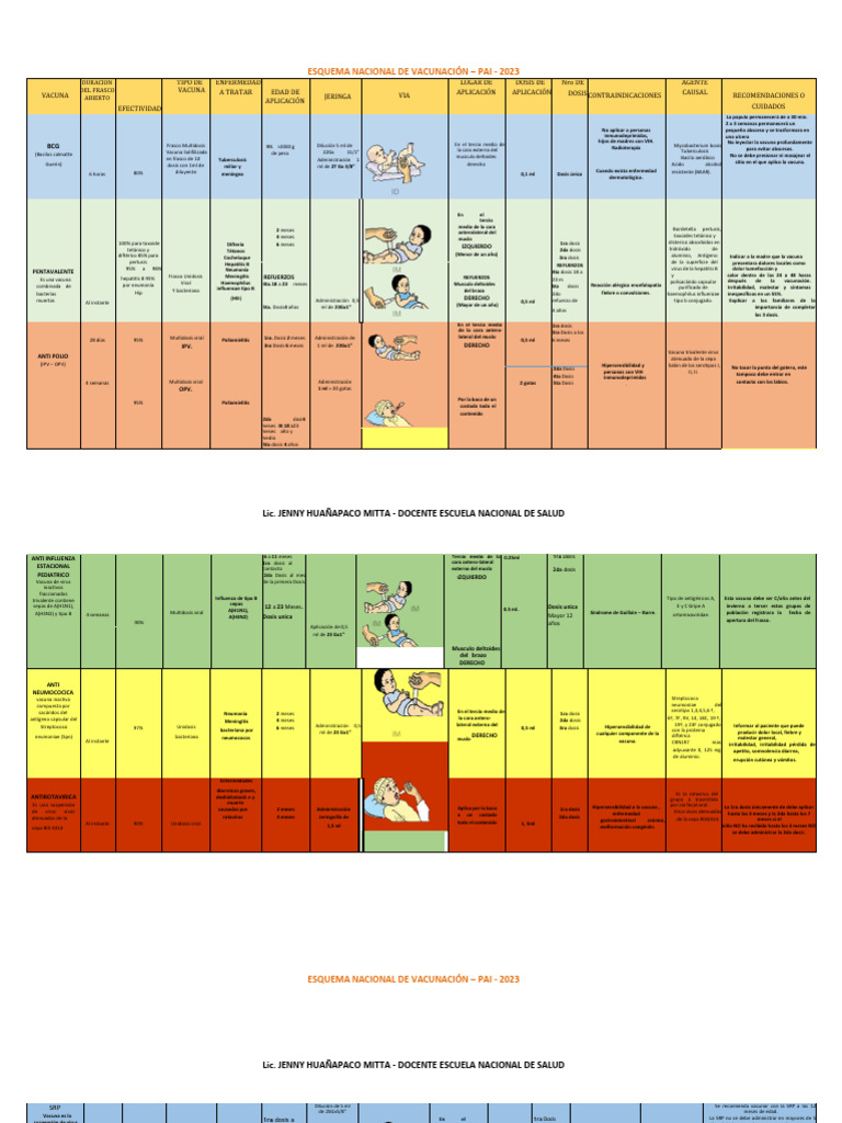Esquema de Pai 2023 - Lic. JHM | PDF