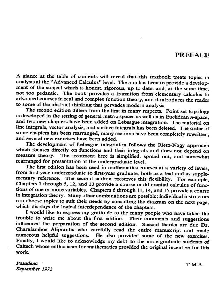 Mathematical Analysis-Tom M. Apostol | PDF