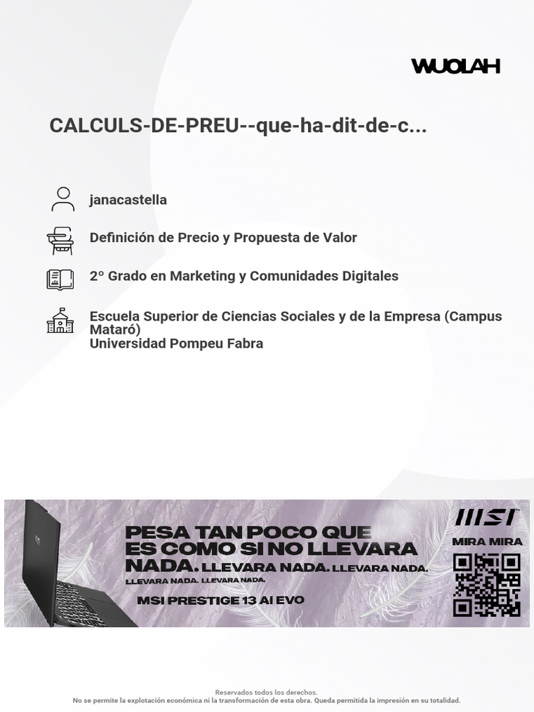 Preu 1 | PDF