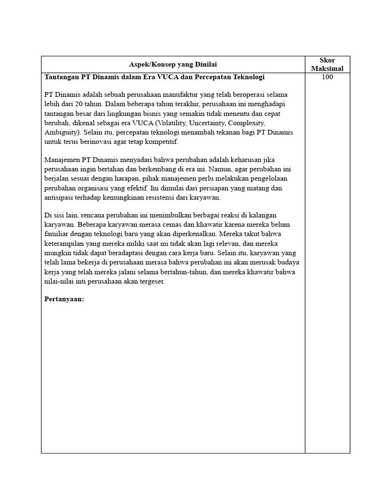 Tugas3 Manajemen Perubahan | PDF