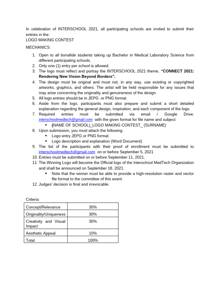 Logo Making Contest Mechanics | PDF