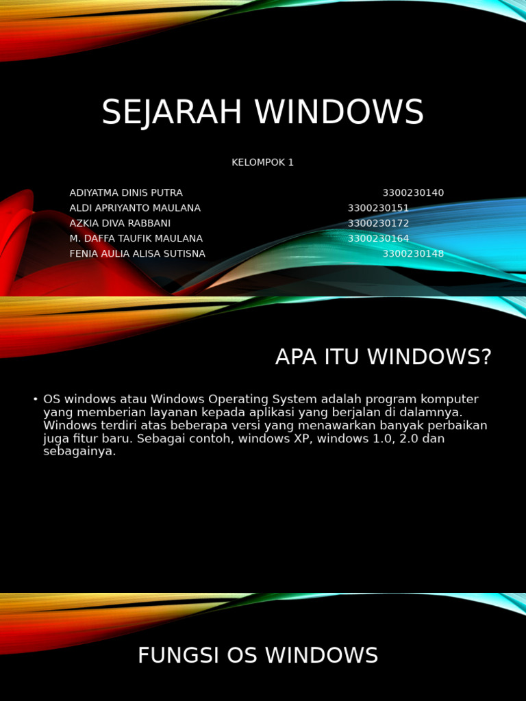 Sejarah Windows | PDF