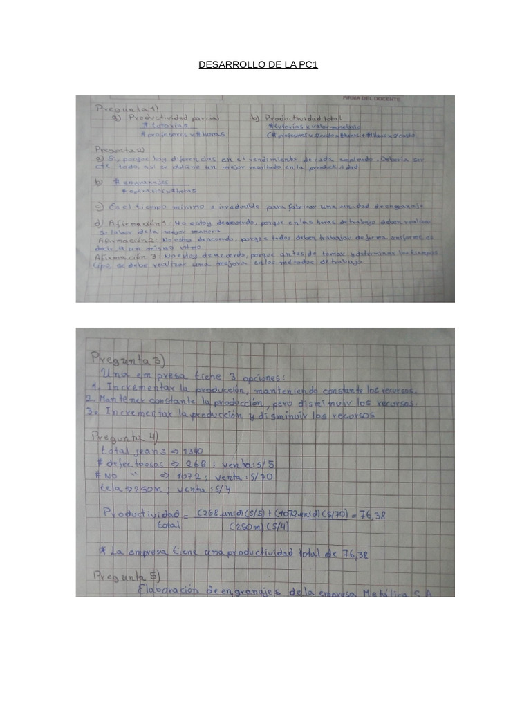 Desarrollo de La Pc1 | PDF