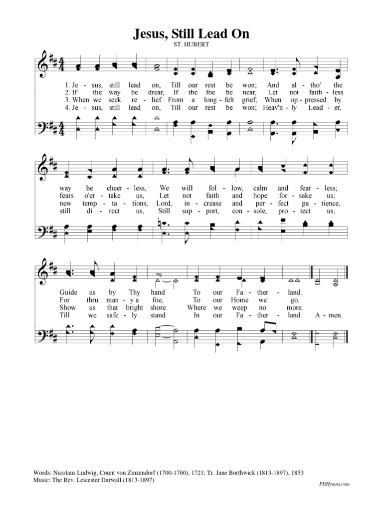 Jesus Still Lead On - Arr2 | PDF