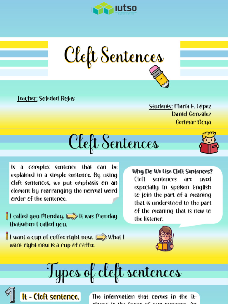 Cleft Sentences | PDF
