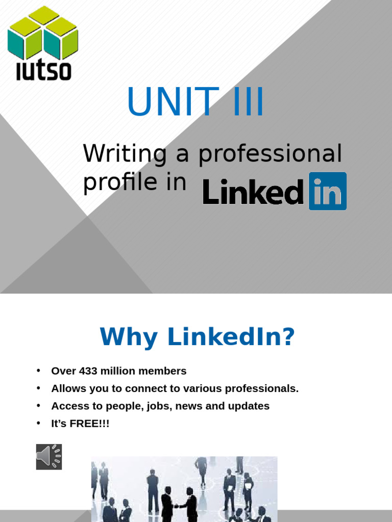 Writing A Profile in LinkedIn | PDF | Linked In | Internet