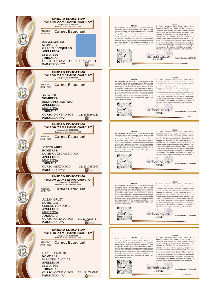CARNET | PDF | Educación primaria