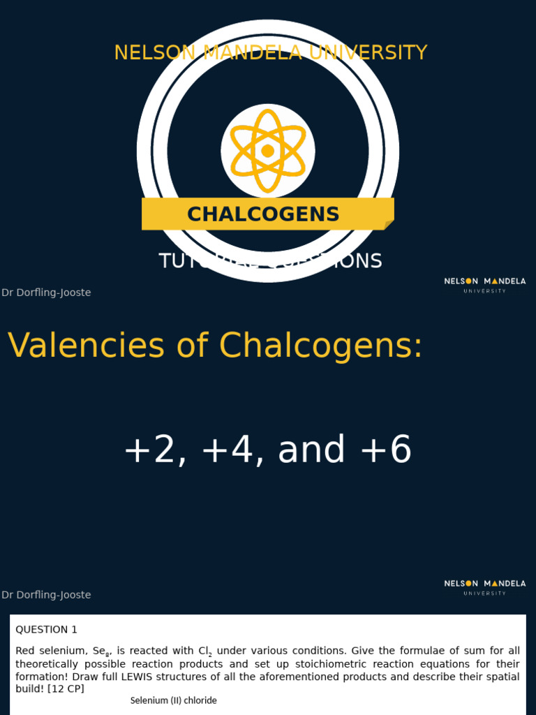 Arch Chalcogens | PDF | Acid | Acid Dissociation Constant