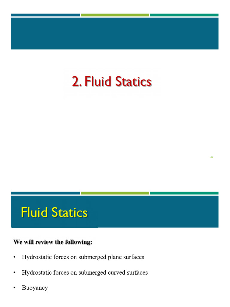 Fluid Mech Notes 2 | PDF | Buoyancy | Gases Fluid Mech Notes 2 | PDF | Buoyancy | Gases