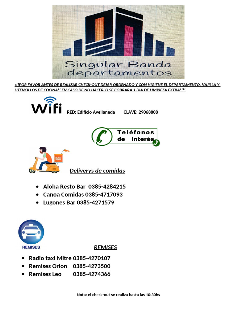 Nota Depto Booking | PDF