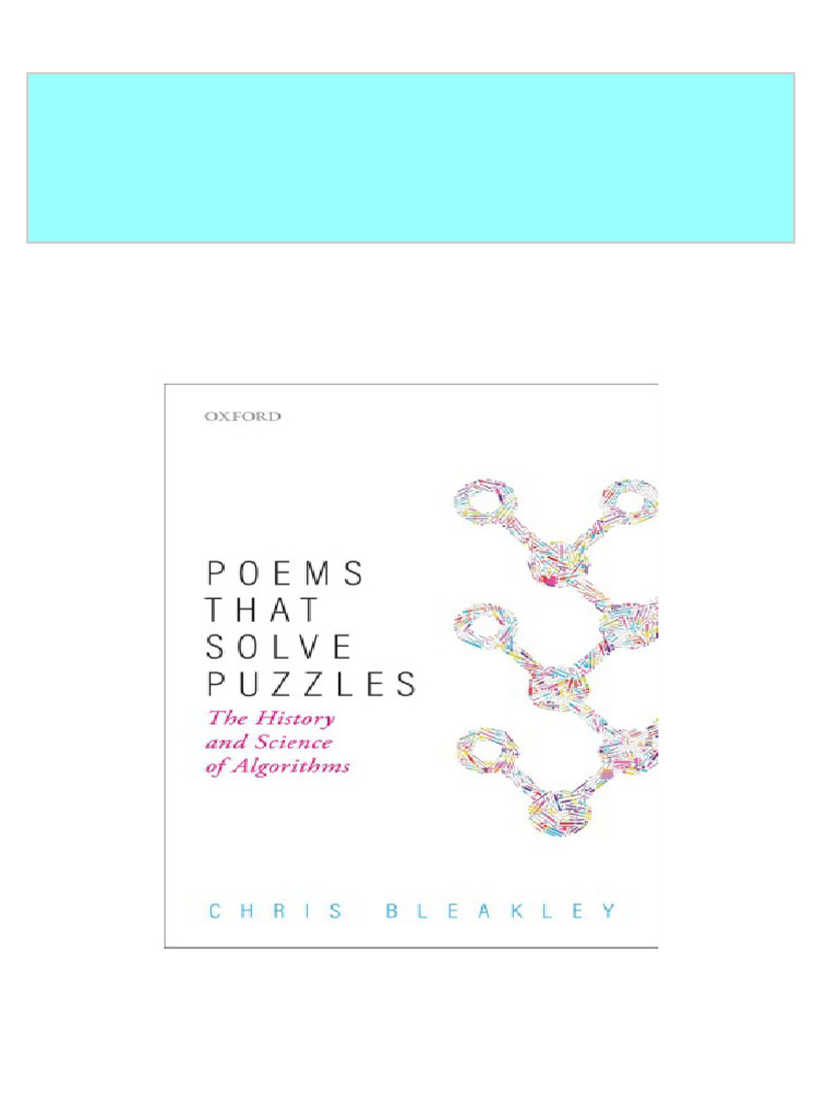 Poems That Solve Puzzles: The History and Science of Algorithms Chris ... Poems That Solve Puzzles: The History and Science of Algorithms Chris ...