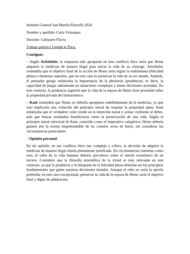 TP Ética IGSM | PDF