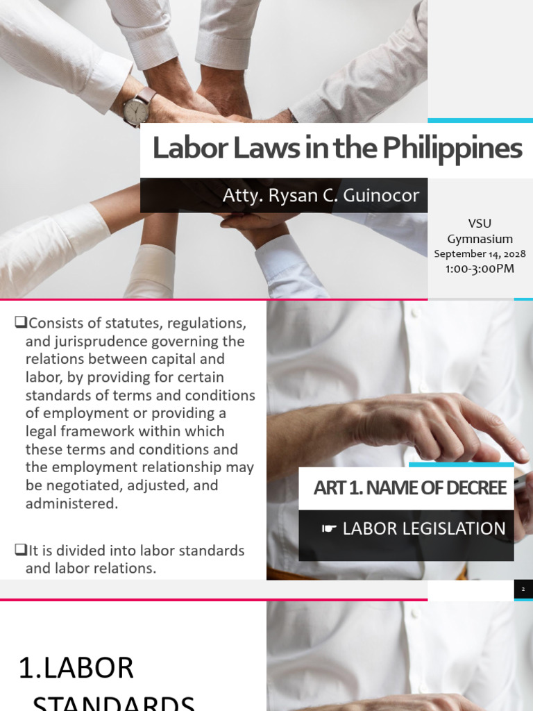 Overview of Philippine Labor Laws | PDF | Cost Of Living | Employment