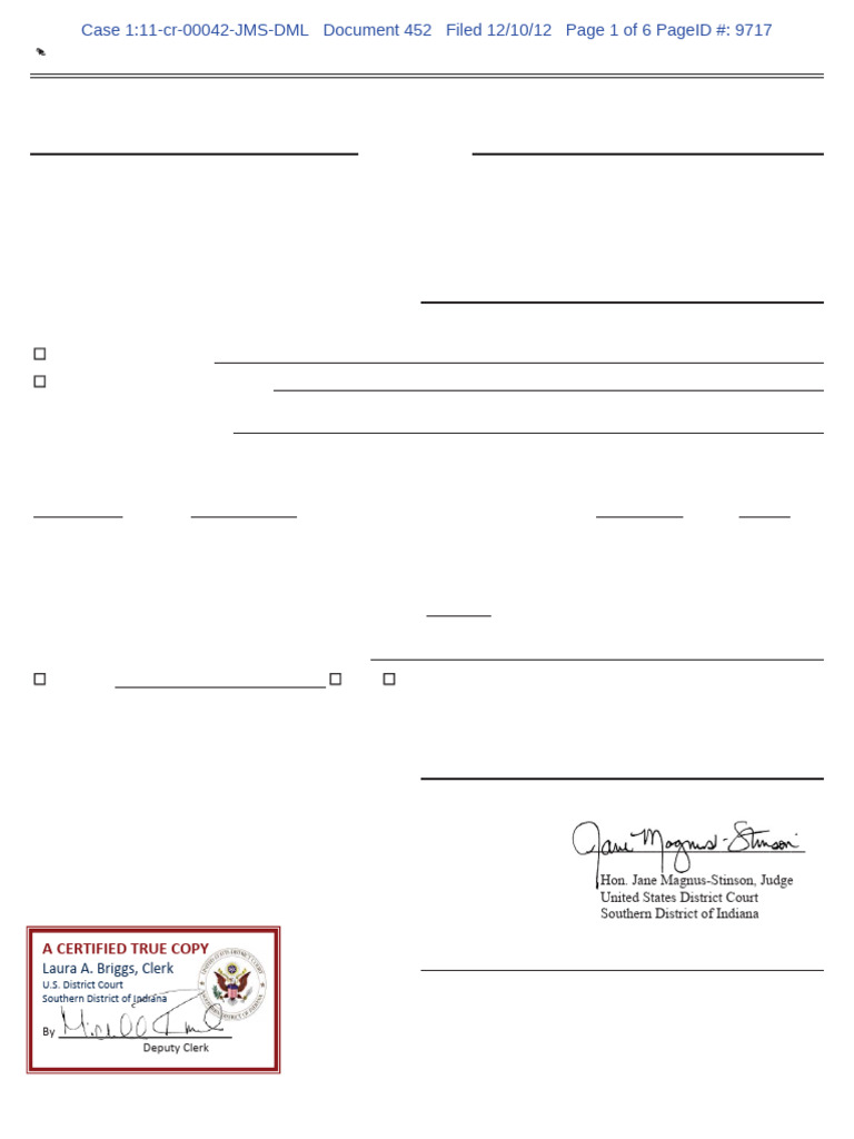 Criminal Judgment for Rick D. Snow | PDF | United States Federal ...