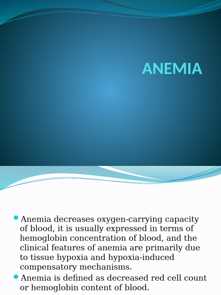 Anemia | PDF | Anemia | Hemoglobin