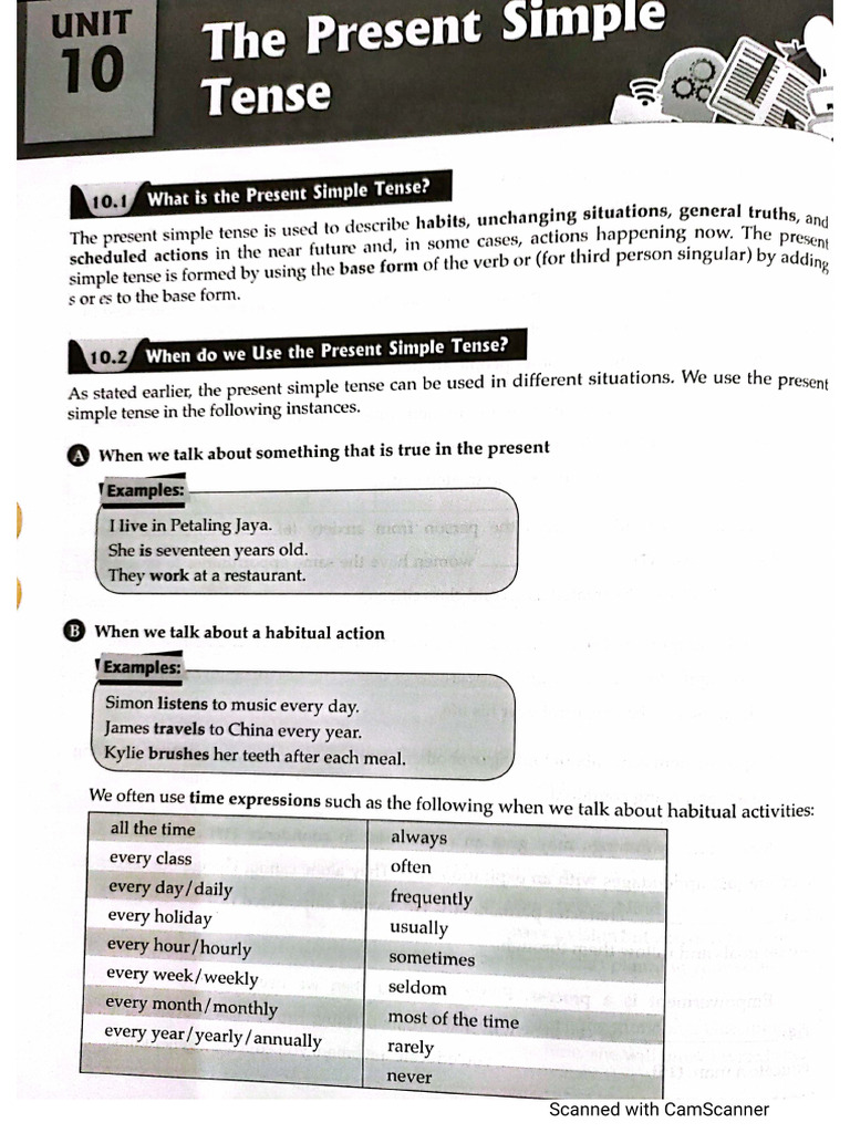 Unit 10 The Present Simple Tense | PDF