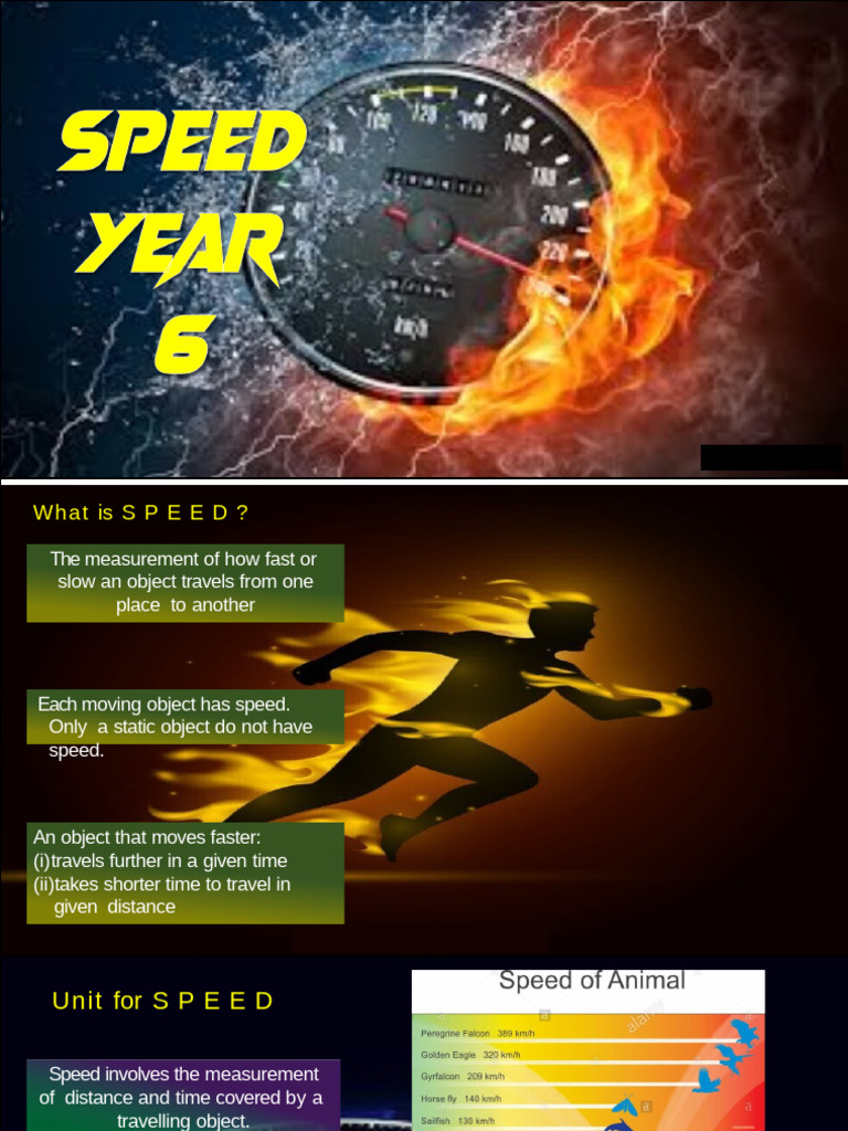 Speed Year 6 | PDF | Speed | Metrology
