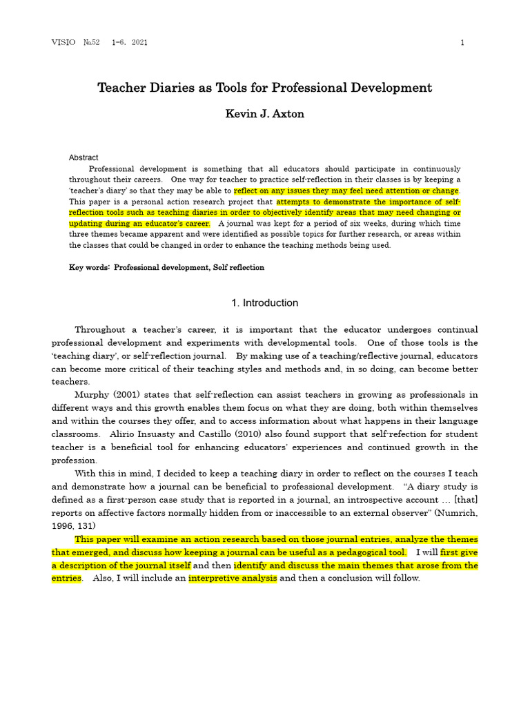 Teaching Diaries | PDF | Teachers | Motivation