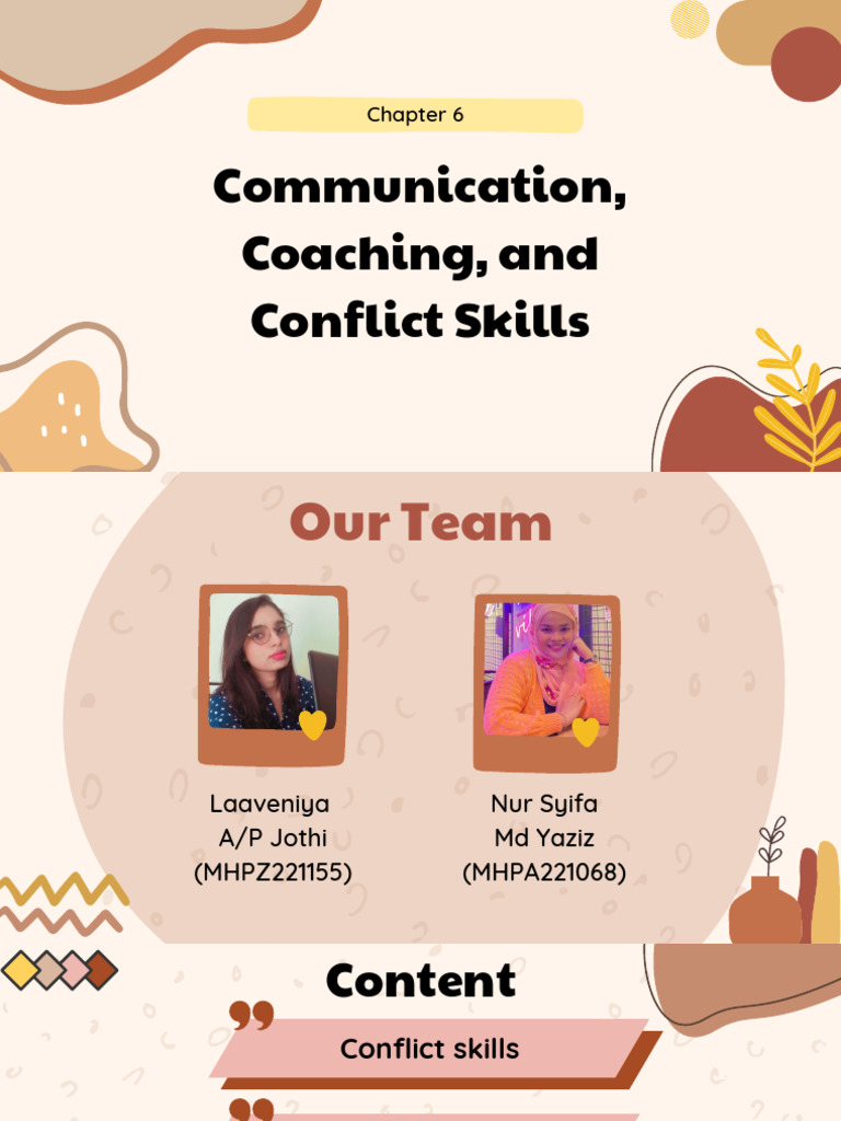 Chapter 6 - Communication, Coaching, and Conflict Skills | PDF ...