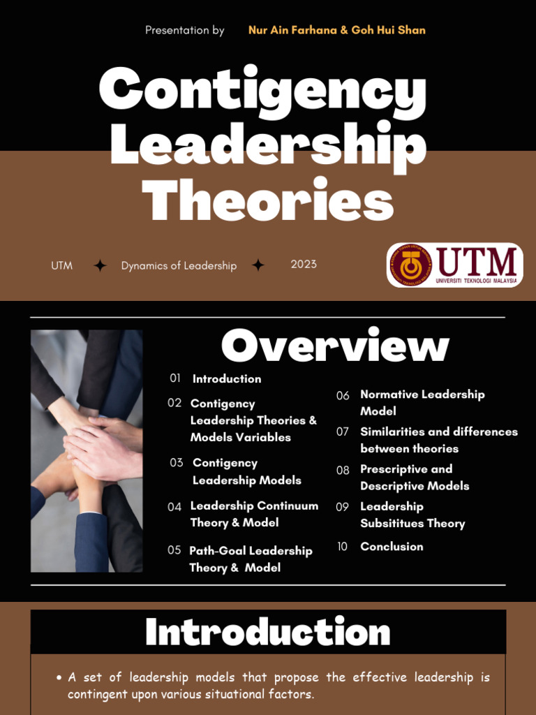 Contingency Leadership Theories Overview | PDF | Leadership | Cognition