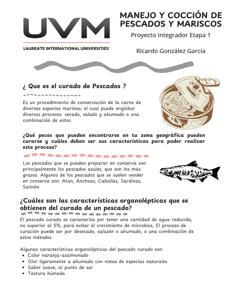 Curado de Pescados: Métodos y Especies | PDF | Pescado como alimento ...