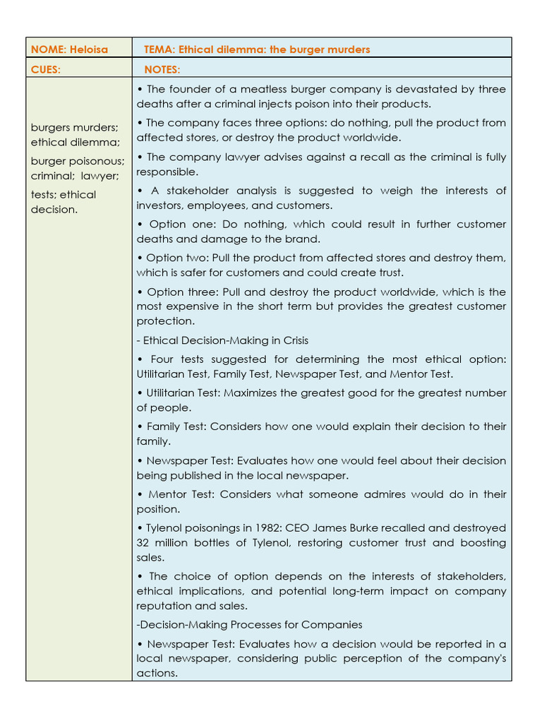 Heloísa Pereira de Espíndola - Cornell-Note-Taking | PDF | Reputation ...