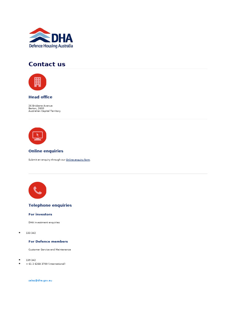 Contact Us | PDF