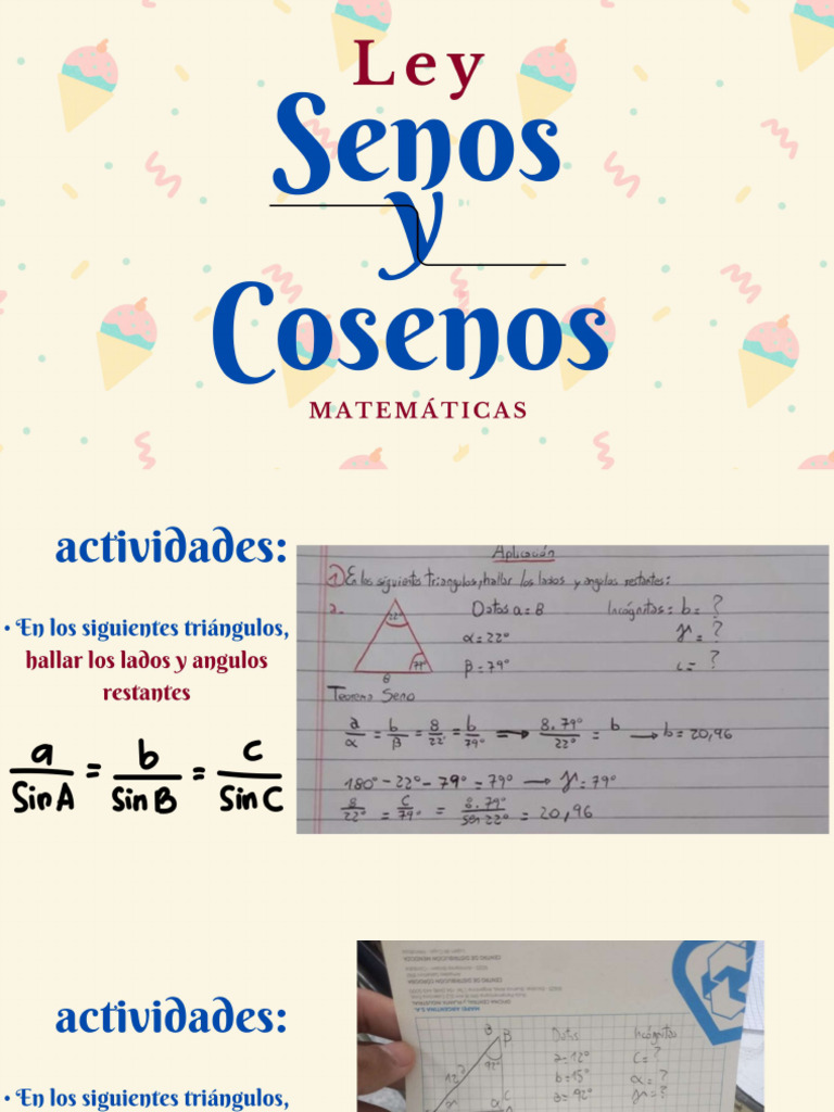 Presentación de La Ley de Senos | PDF