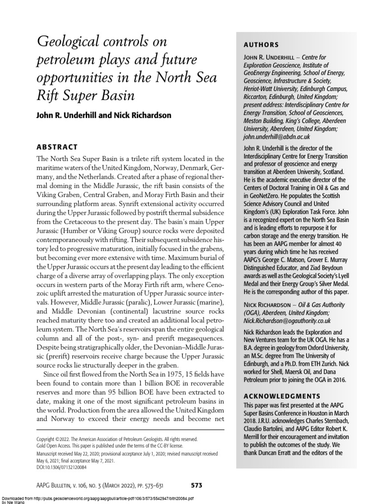 1-The South Viking Graben Overview of Upper Jurassic Rift Geometry ...